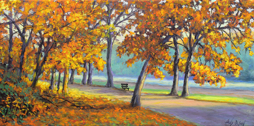 Hans Eric Olson: "Fall Colors At Palisades Kepler State Park, Mt Verno ...