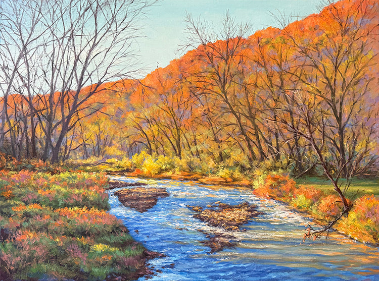 Hans Eric Olson: "Fall Colors on Yellow River; Yellow River State Fore ...