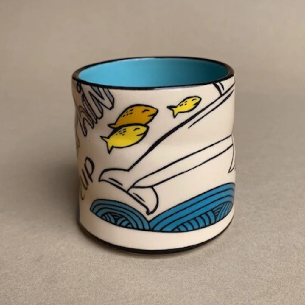 The Bowl Maker: Lucky Dolphin Cup - Medium – Iowa Artisans Gallery