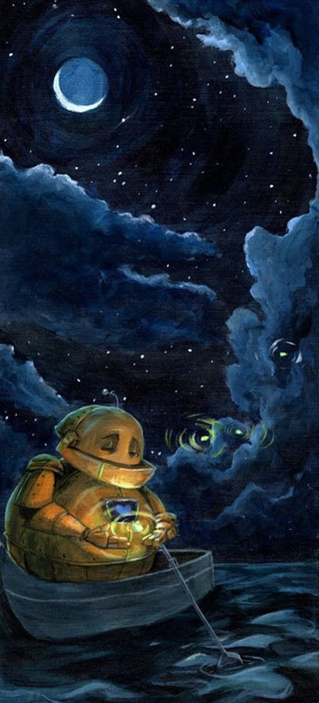 Lauren Briere - Robots In Rowboats: "Glowbug Bot" Print – Iowa Artisans ...