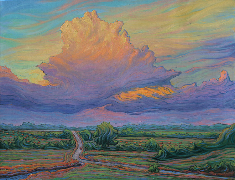 Hans Eric Olson: Twilight Clouds – Iowa Artisans Gallery